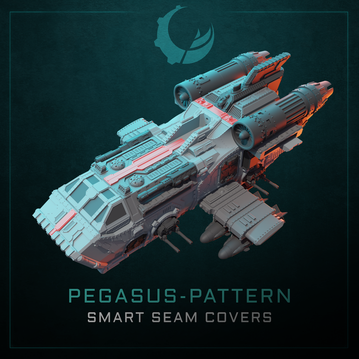 3D Printable Pegasus-Pattern Heavy Gunship by Maelstrom Designworks